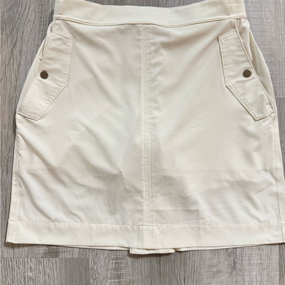 Athleta | Skirts | Athleta Cream Mini Skort With Pockets | Poshmark
